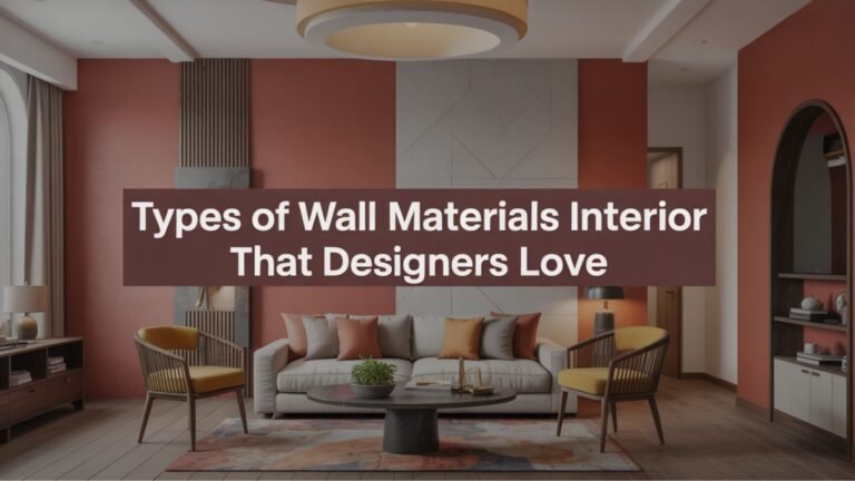 Types of Wall Materials Interior That Designers Love - HingeModern